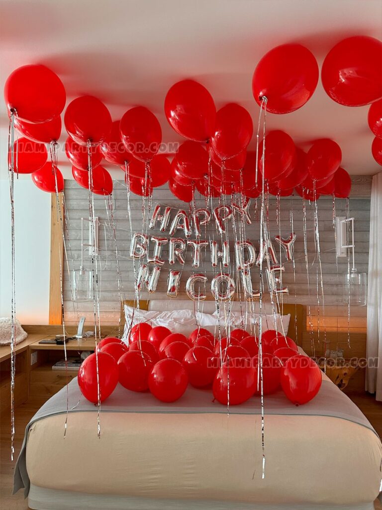 Romantic Hotel Room Decoration - Miami Party Decor - Party Decorations ...