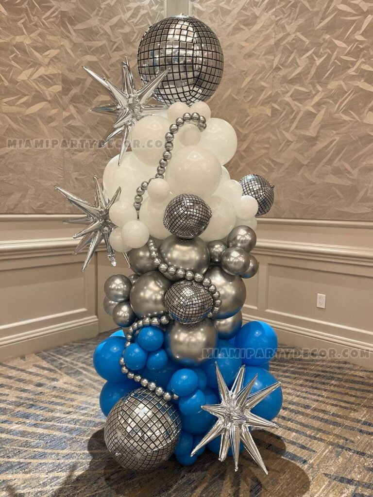 Disco Balloon Column - Miami Party Decor - Party Decorations & Event ...