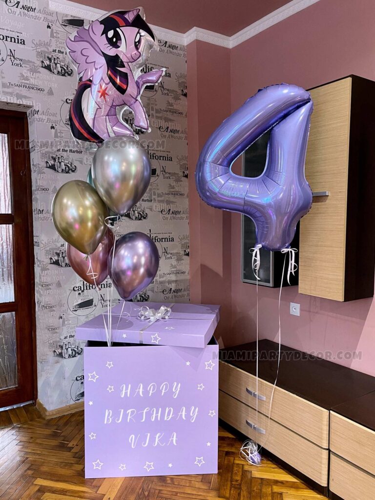 Balloon Surprise Box - Miami Party Decor - Party Decorations & Event ...