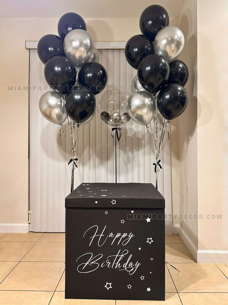Perfect Surprise - Balloon Box - Miami Party Decor - Party Decorations ...