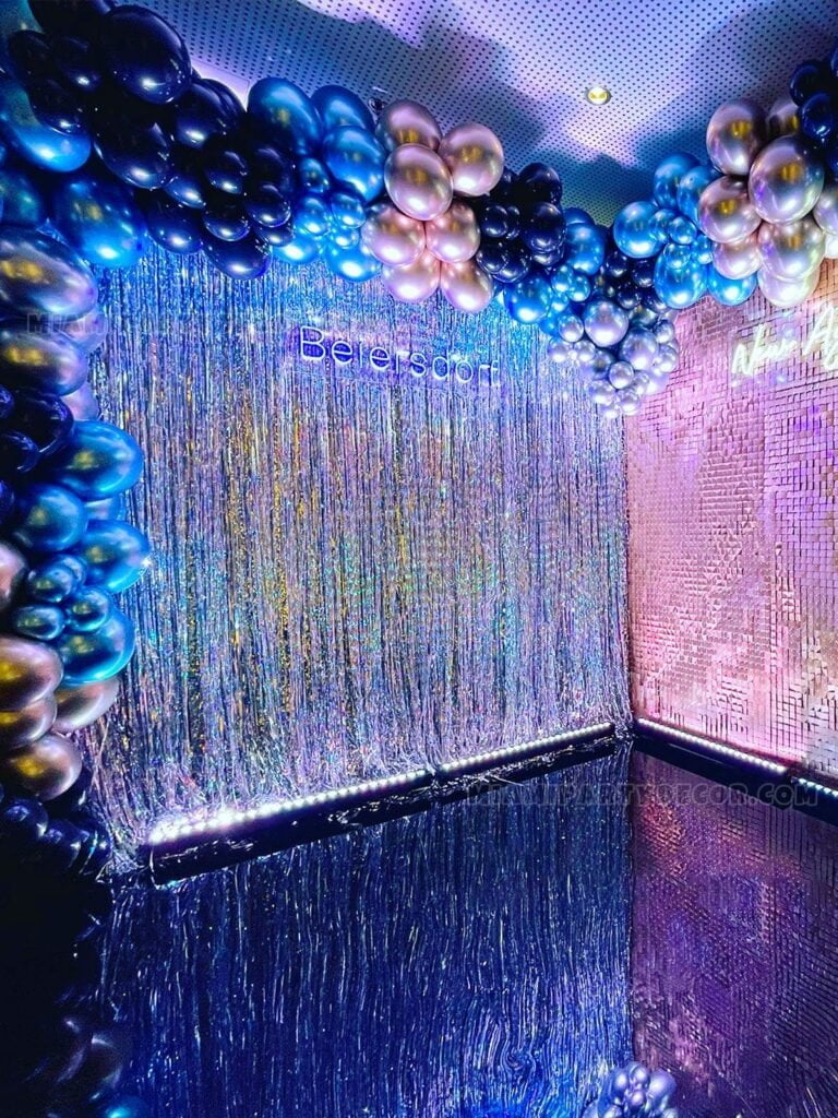 Shimmer Wall Backdrop Party - Miami Party Decor - Party Decorations ...