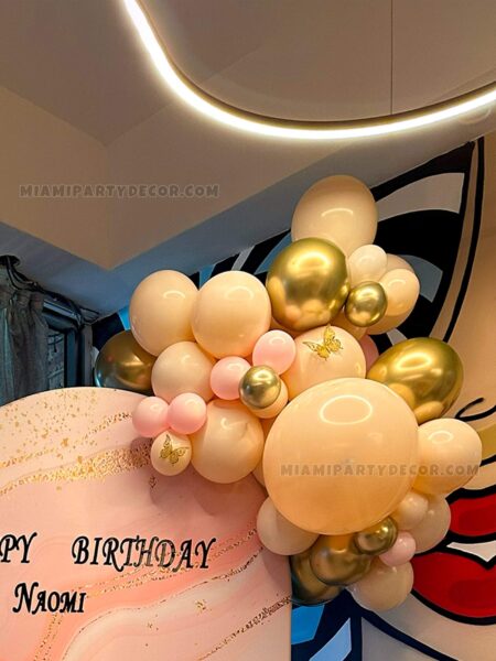 Party Pop Set - Birthday Backdrop - Miami Party Decor - Party ...