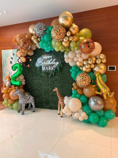 Jungle Backdrop - Safari Fiesta - Miami Party Decor - Party Decorations ...
